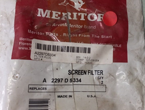 Meritor- Filter plug #A2297D5334 | eBay