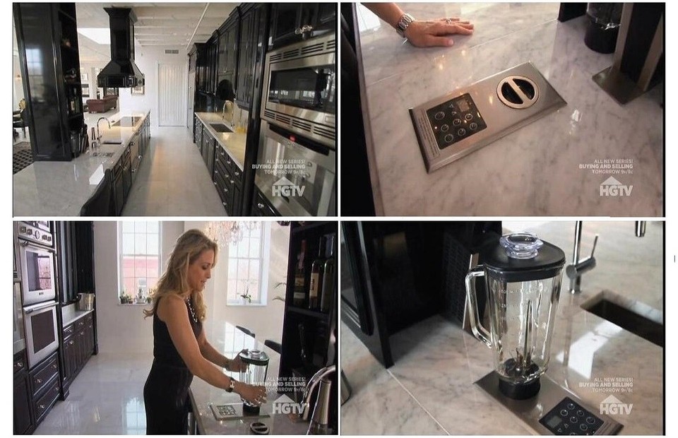 In-Built in-counter blender (Food Center) w/1000W Drop in under counter ...