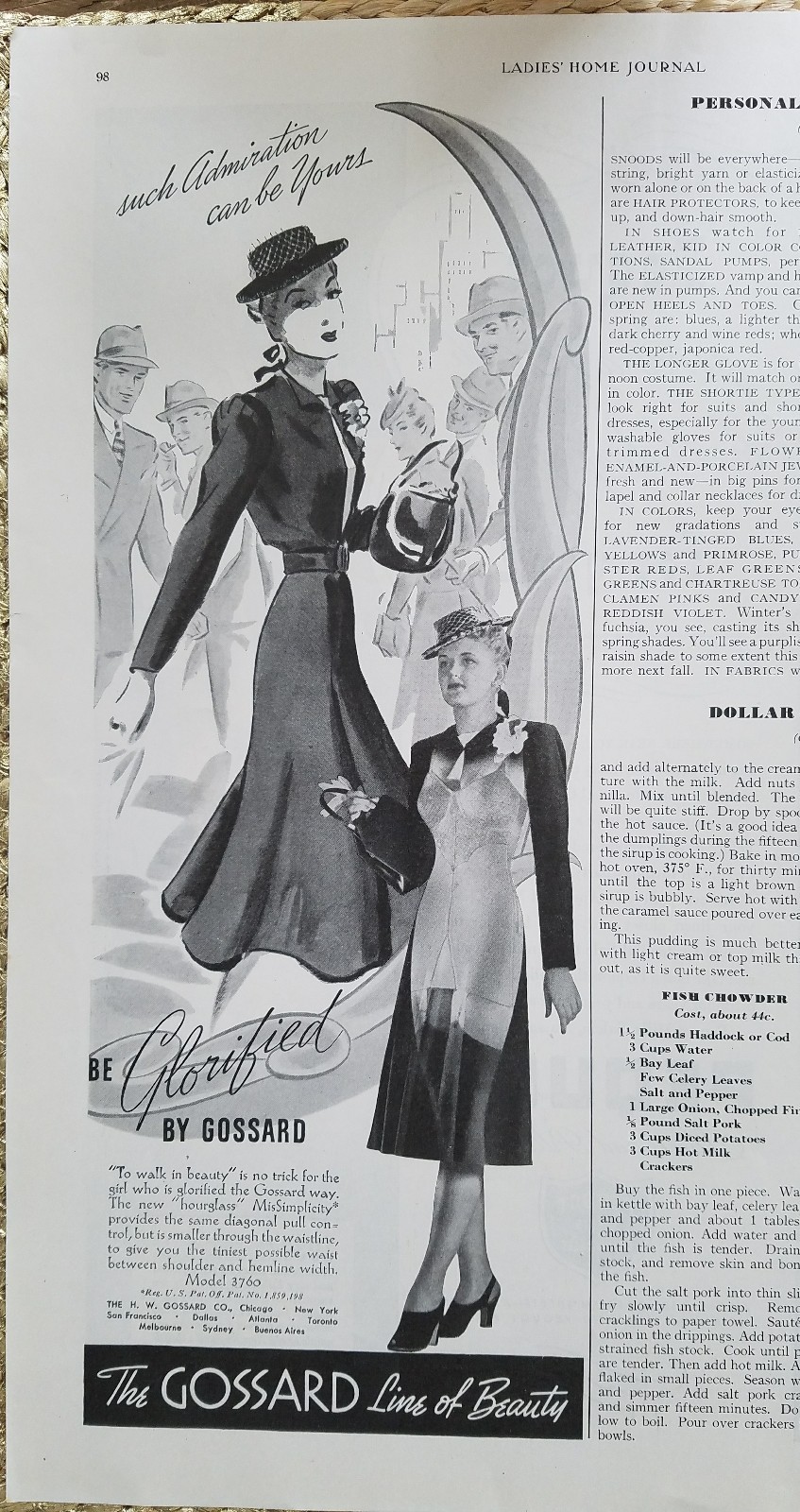 1939 be glorified by Gossard women's girdle bra hosiery can be yours ...
