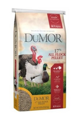 DuMOR 3006315-206 Livestock Supplies 17% All Flock Pellet Poultry Feed ...