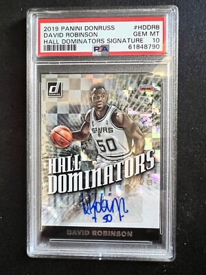 2019 Donruss David Robinson Hall Dominators Auto /99 PSA 10 🔥 | eBay