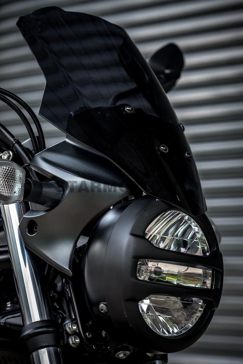 FOR SUZUKI SV650 SV650A SV650X HEAD LIGHT GUARD COVER BLACK ABS 2016 ...