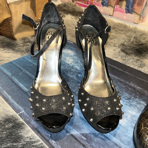 Speed Limit 98 Black Spiked Platform Heels | eBay