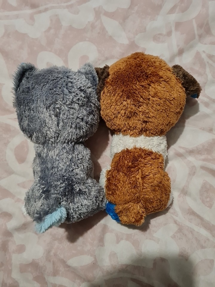 Ty Beanie Boo Plush Teddies ×2 Slush & Duke Medium 9" Toys Good Used ...