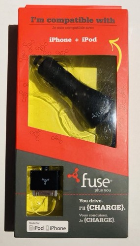 Fuse Plus You / Car Charger iPhone/iPad (30 Pin) 12 Volt Auto Cell ...