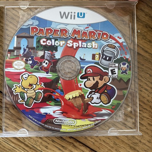 Paper Mario Color Splash (Nintendo Wii U, 2016) - Tested, Working, Pre ...