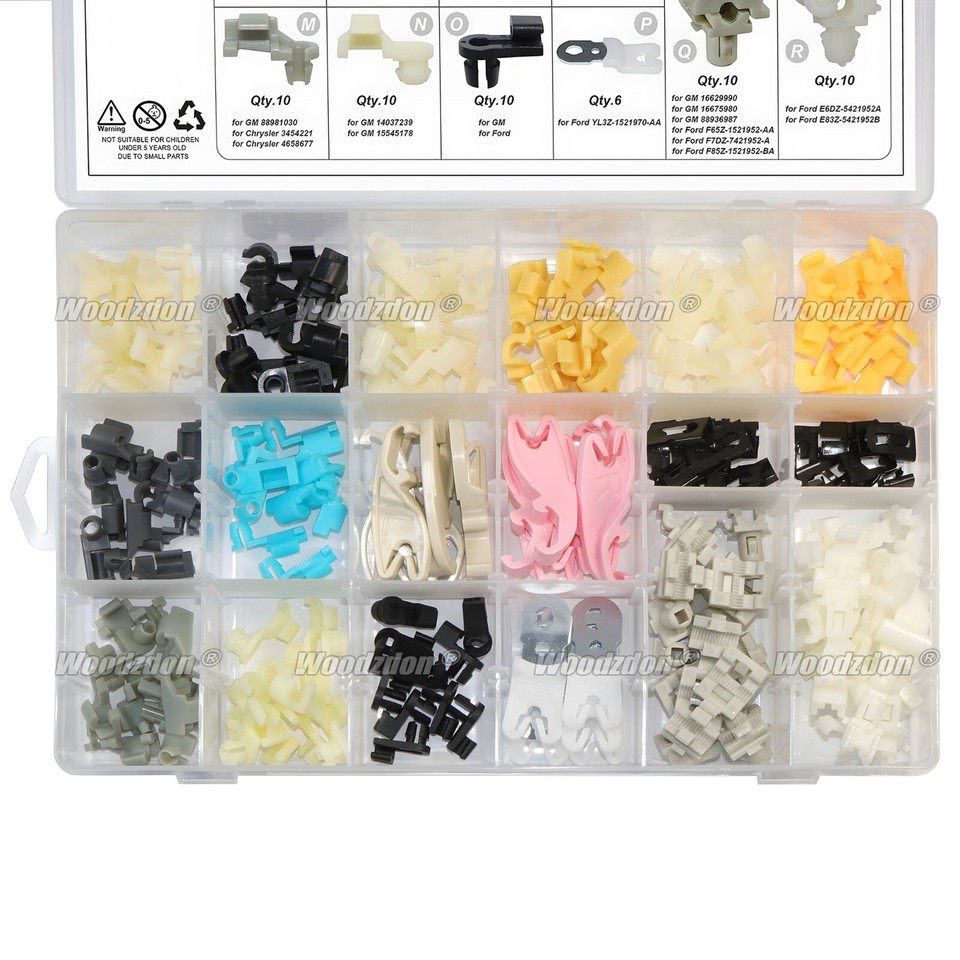 168pcs Door Lock Rod Clip Assortment Handle Retainer for GM for Ford ...