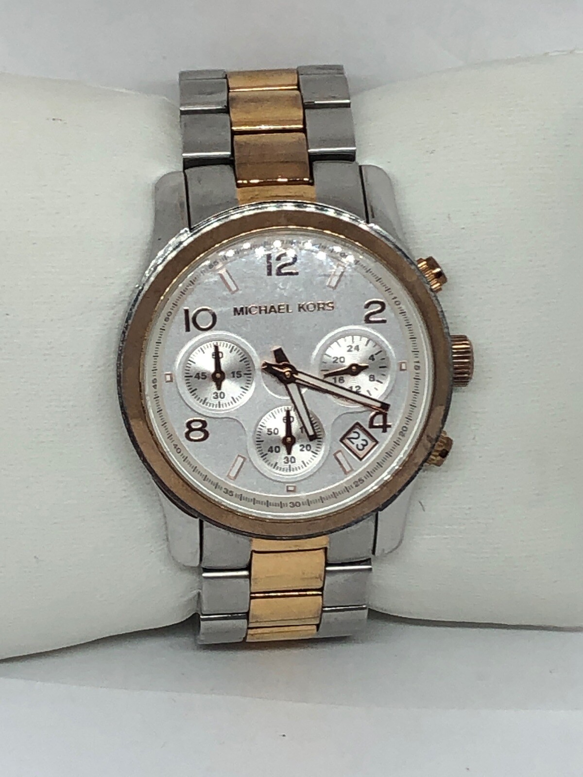 MICHAEL KORS MK5315 Womens Stainless Steel Analog Silver Dial Quartz ...