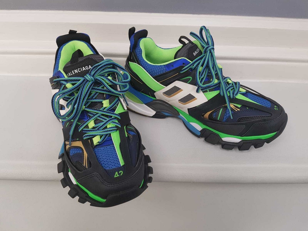 BALENCIAGA TRACK SNEAKERS GREEN BLUE SIZES EU 39, 40, 41, 42 BALENCIAGA TRACK SNEAKERS GREEN BLUE SIZES EU 39, 40, 41, 42