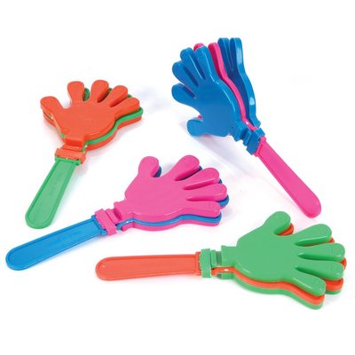 Hand Clappers (12 Pack) 7.5" Hand Clackers Noisemakers 1 Dozen | eBay