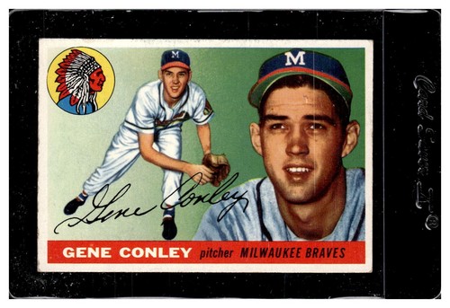 1955 Topps Baseball Gene Conley #81 Milwaukee Braves | eBay