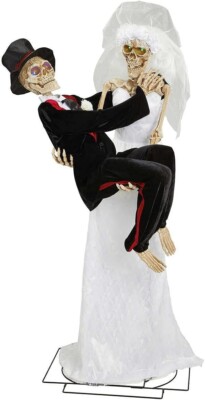 Animated Newly Dead Skeletons Wedding Halloween Props Day Of The Dead ...