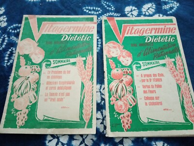 1961-Lot 2 revues d'alimentation rationnelle,n°11 /14,vitagermine ...