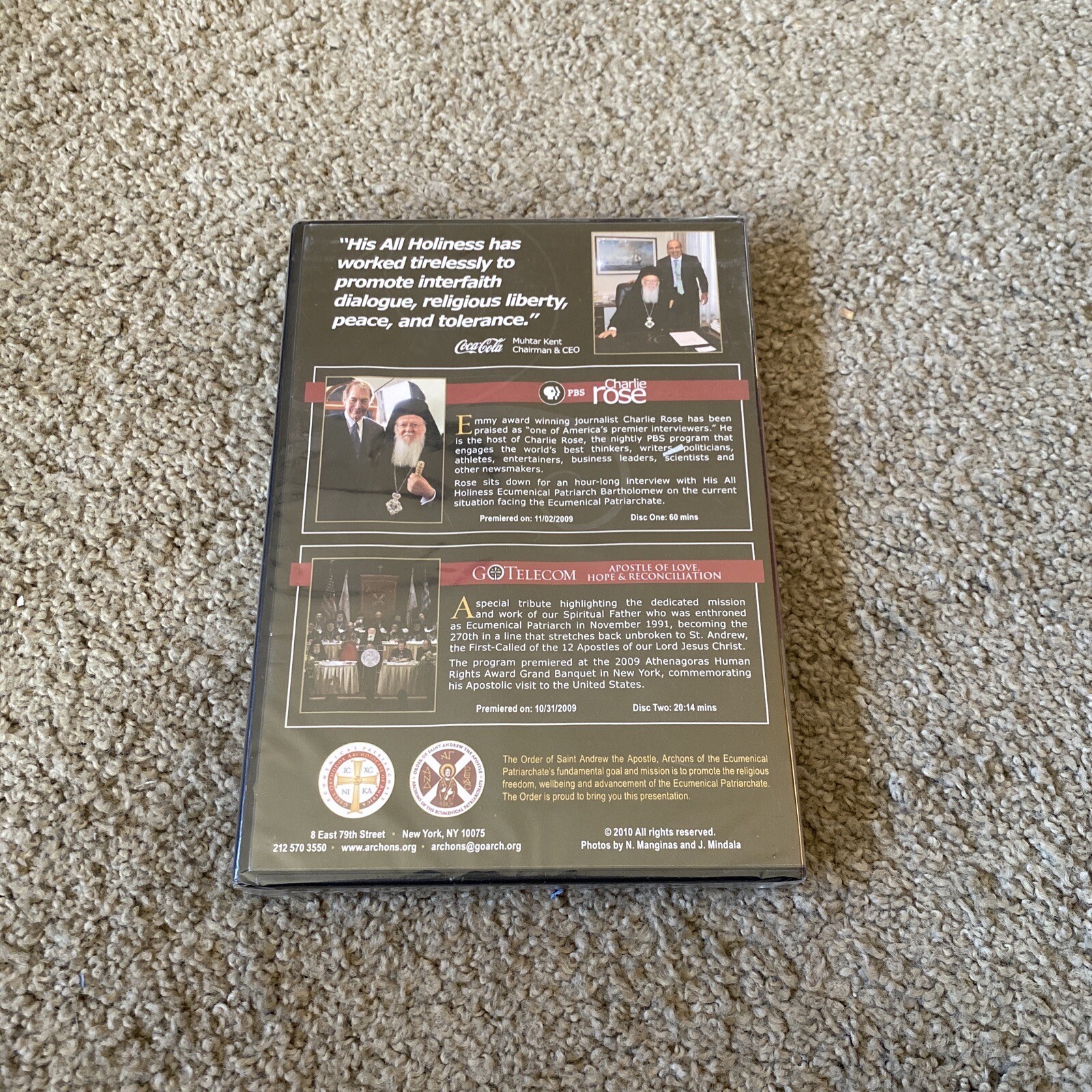 Charlie Rose (DVD, 2010, 2 Disc Set, PBS) New And Sealed With Apostle ...