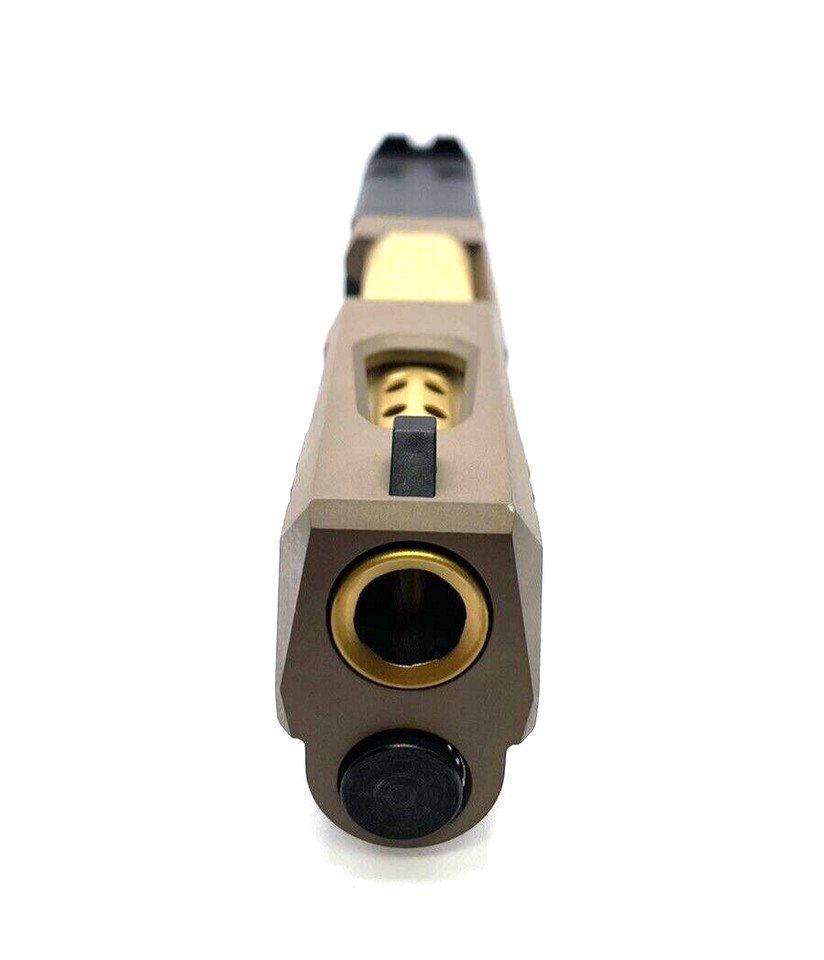 High Table Arms Glock 43 Complete FDE Slide Micro RMSC Optic Cut Gold ...