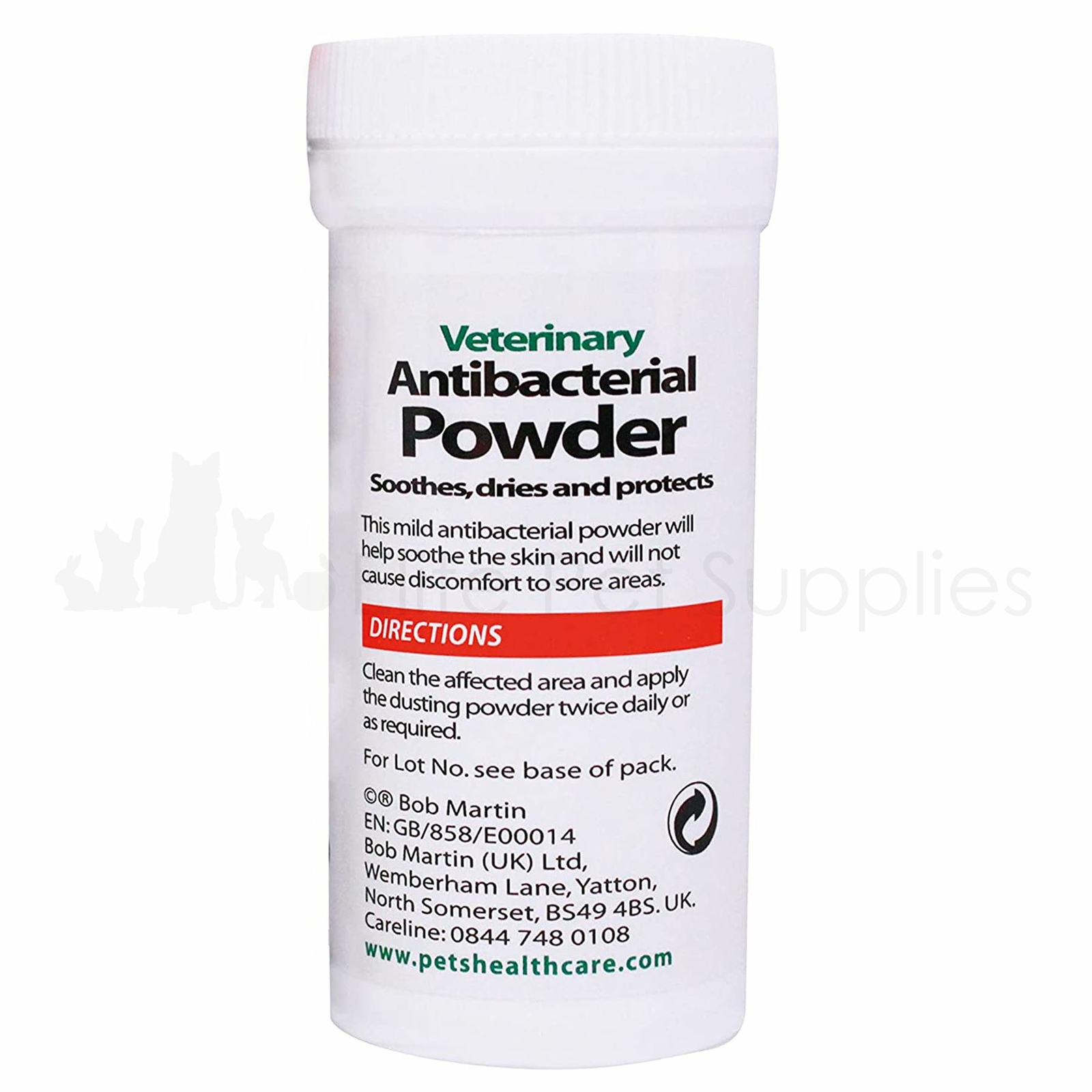 Vetzyme Anti Bacterial Powder for Dogs Cats Small Pets 40g ...