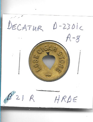 Decatur, Indiana Trade Token LOSE CIGAR STORE 5¢ | eBay