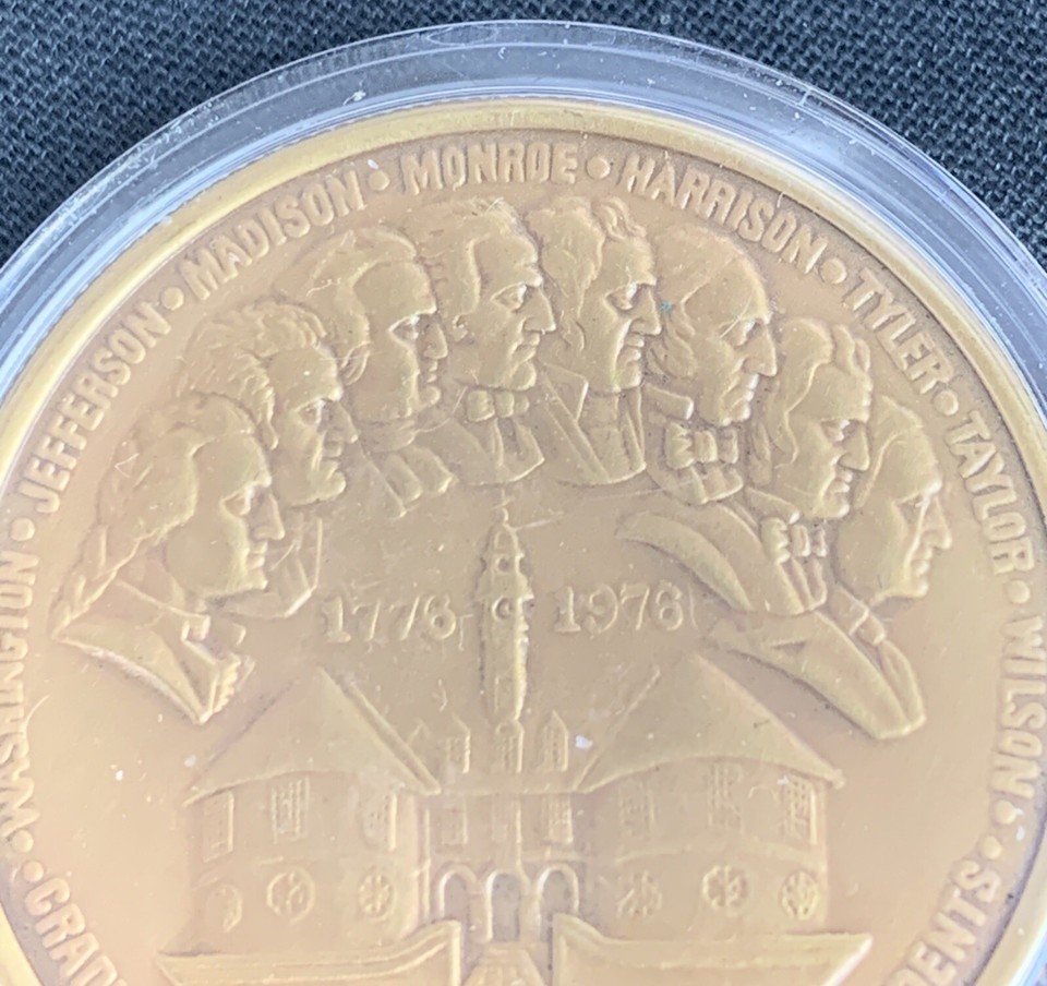 Virginia Coin 1776-1976 Independence Bicentennial Medal Commemorative ...