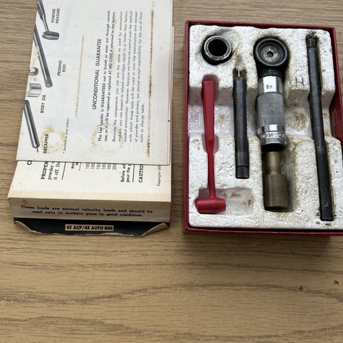 LEE LOADER RELOADING KIT FOR THE 45 ACP / 45 AUTO RIM | eBay