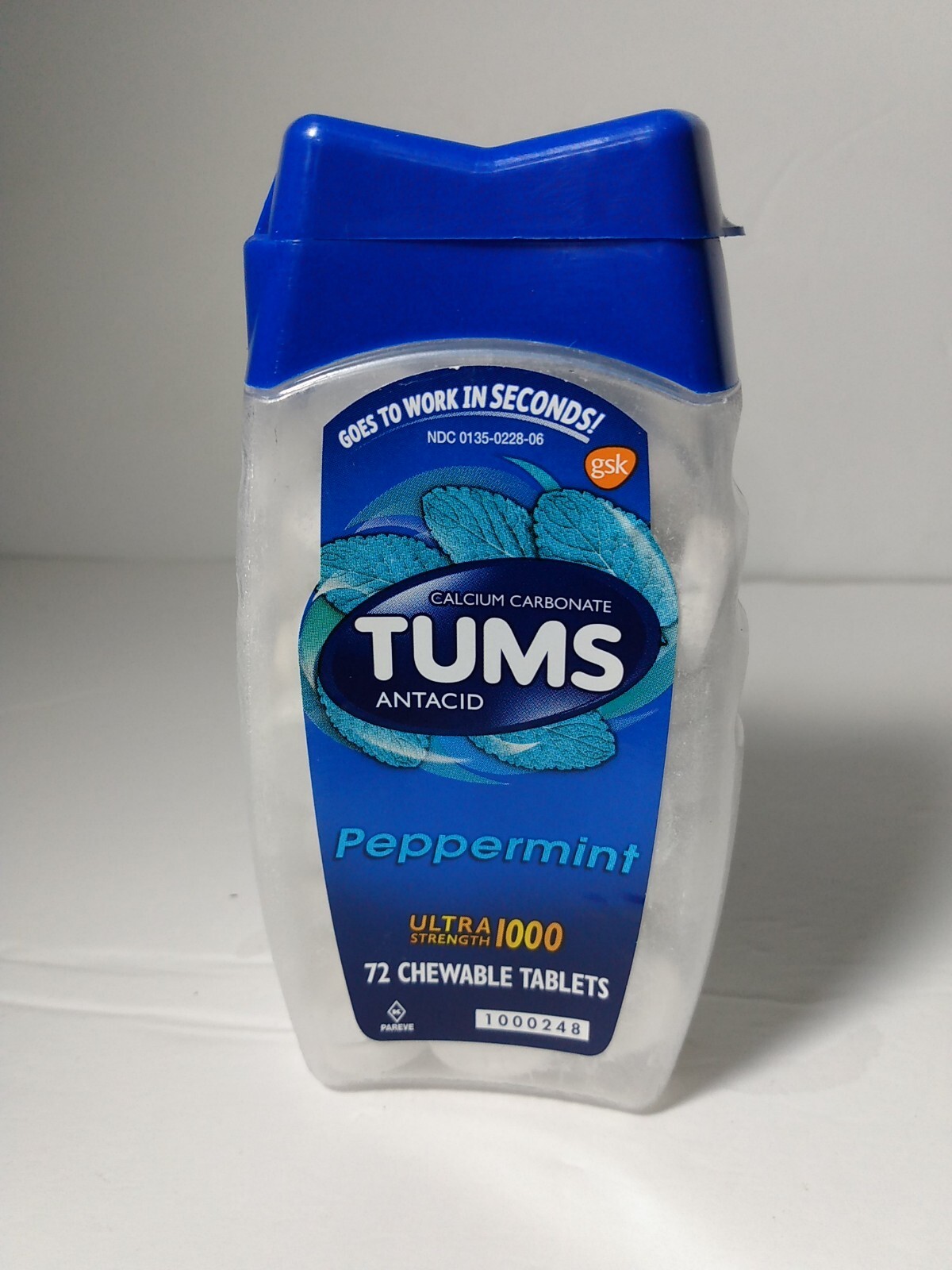 Tums Antacid Peppermint Chew Tablet Ultra Strength 1000 72 Ct | eBay