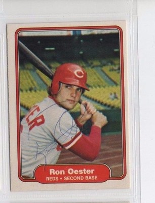 Ron Oester 1982 Fleer signed auto autographed card Reds | eBay