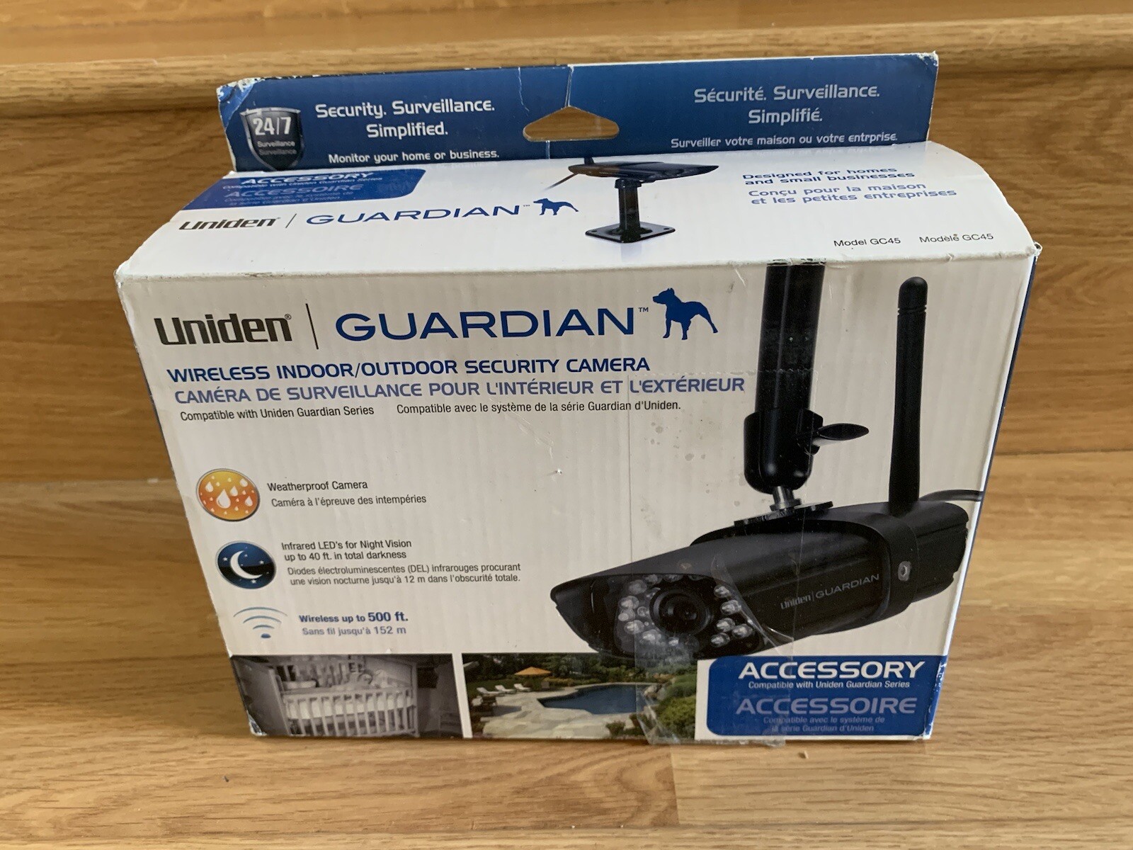 Uniden GC45 Guardian Wireless Security Camera and G455 Monitor for sale ...