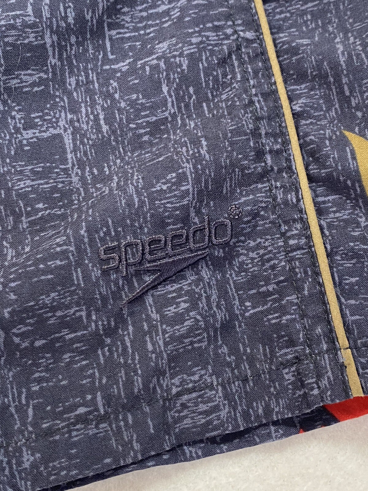 Speedo Men's Blue Swimsuit Trunks with Floral Sides. … - Gem