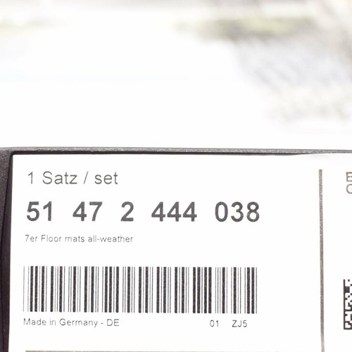 NEW BMW 7 G11 FLOOR MAT SET 51472444038 2444038 LHD OEM NO IMPORT ...