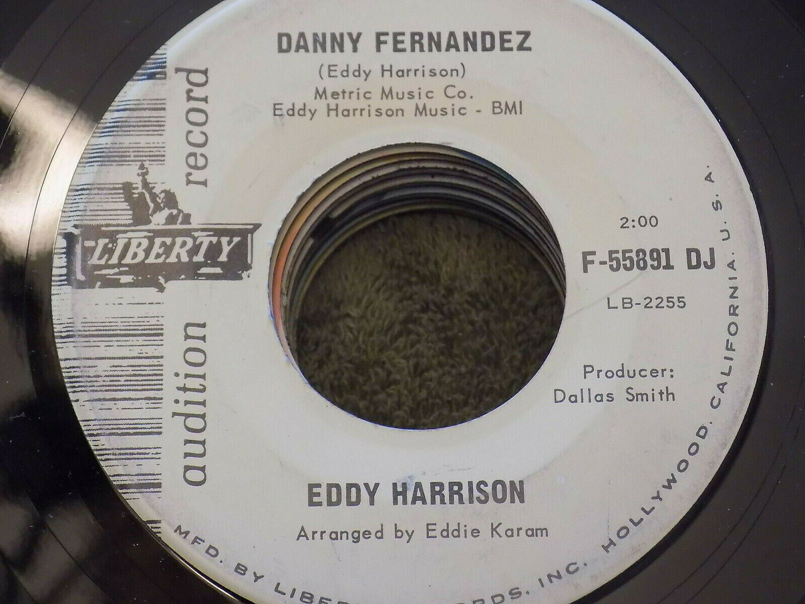 EDDY HARRISON Danny Fernandez / One Common Heart 7" promo | eBay