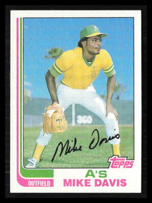 Mike Davis 1982 Topps #671 Oakland Athletics | eBay