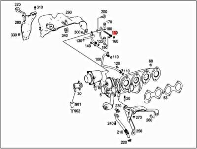 Genuine MERCEDES Oil feed line 2710900477 | eBay