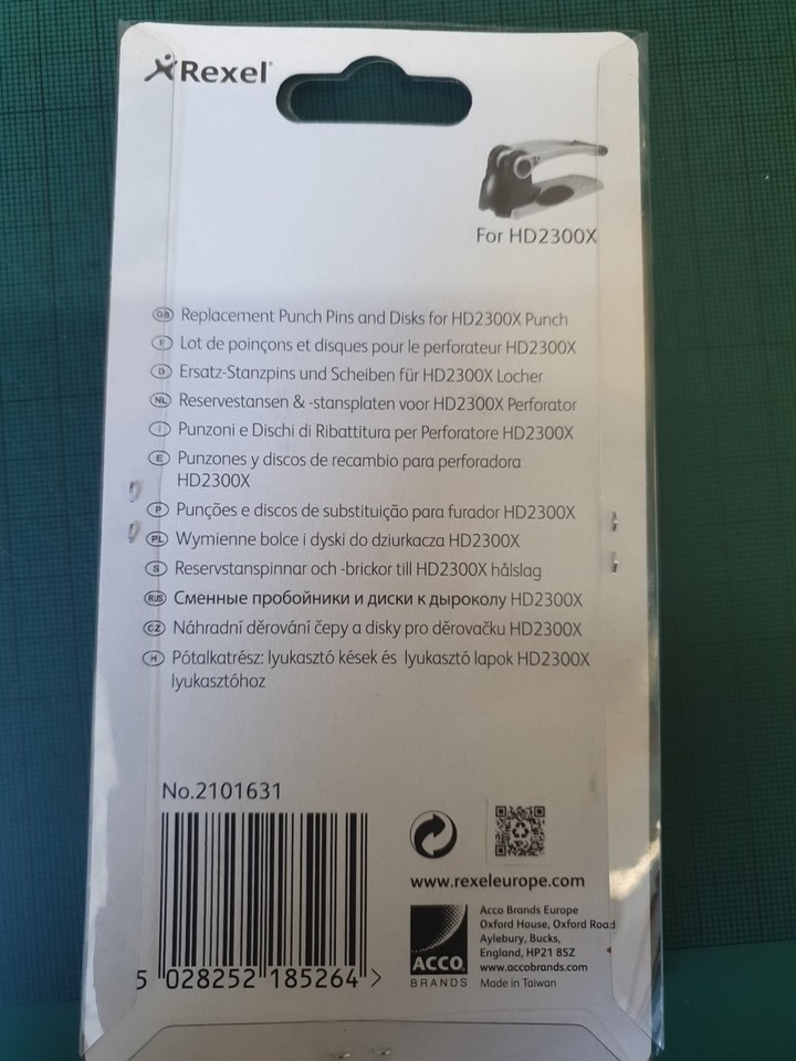 Rexel Replacement Discs and Pins for HD2300X | eBay UK
