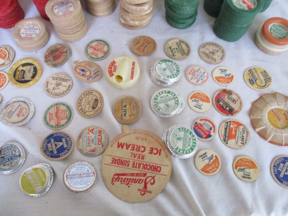 Huge Group Lot Of 300+ Vintage Milk Caps | eBay