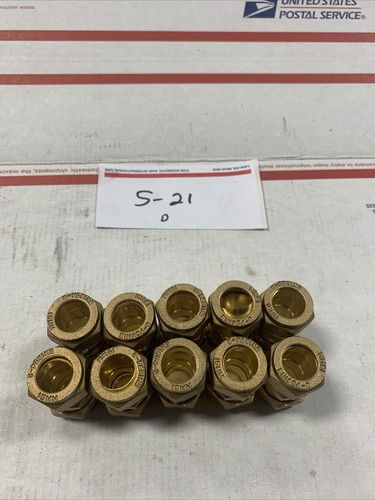 EN1254-2. 15 mm X 15mm. Brass Compression Coupling. Lot Of 10 | eBay