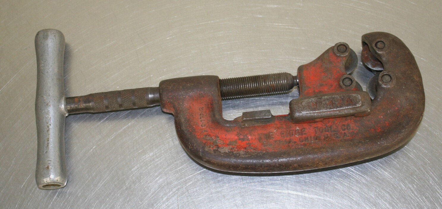 Rigid Pipe Cutter No 42A Four Wheel Heavy Duty - 1/2" To 2" Capacity ...