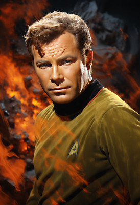 "Captain Kirk" 13" x 19" Fine Art Print Limited to Only 20 Hand ...