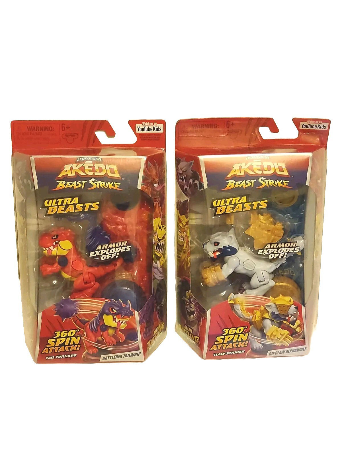 Lot of 2 AKEDO Beast Strike Ultra Beasts Battlerex Tailwhip + Ripclaw ...