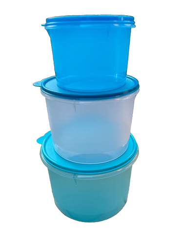 TUPPERWARE RETRO CLASSIC 3 PC STACKING CANISTER SET New | eBay