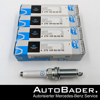 4x ORIGINAL Mercedes Zündkerze W176 W204 W205 W212 W213 M270 M274 ...