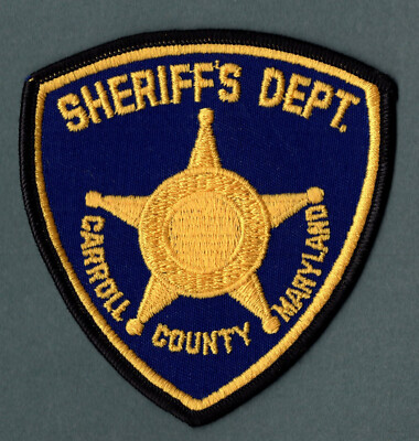 Carroll County Maryland Sheriff Police Patch | eBay