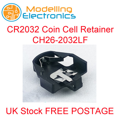 CR2032 Coin Cell Battery Retainer contacts PCB Mount | eBay