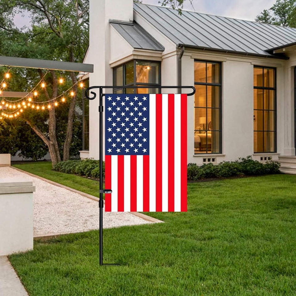 Heavy Duty Large Garden Flag Holder Stand Pole For 12 X 18 Flags with ...