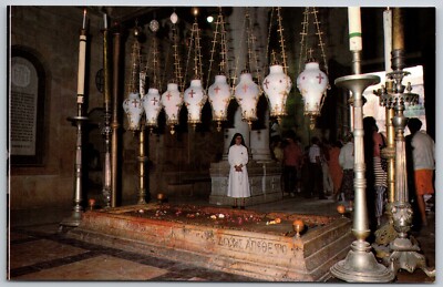 Jerusalem Bible Lands - Stone of Unction (5 3/4X3 3/4 in) Postcard 7937 ...