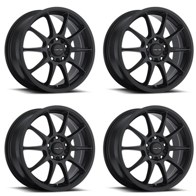 Vision Wheel 425-7718MB38 Set / 4 Matte Black 425 Bane 17X7 38 Offset ...