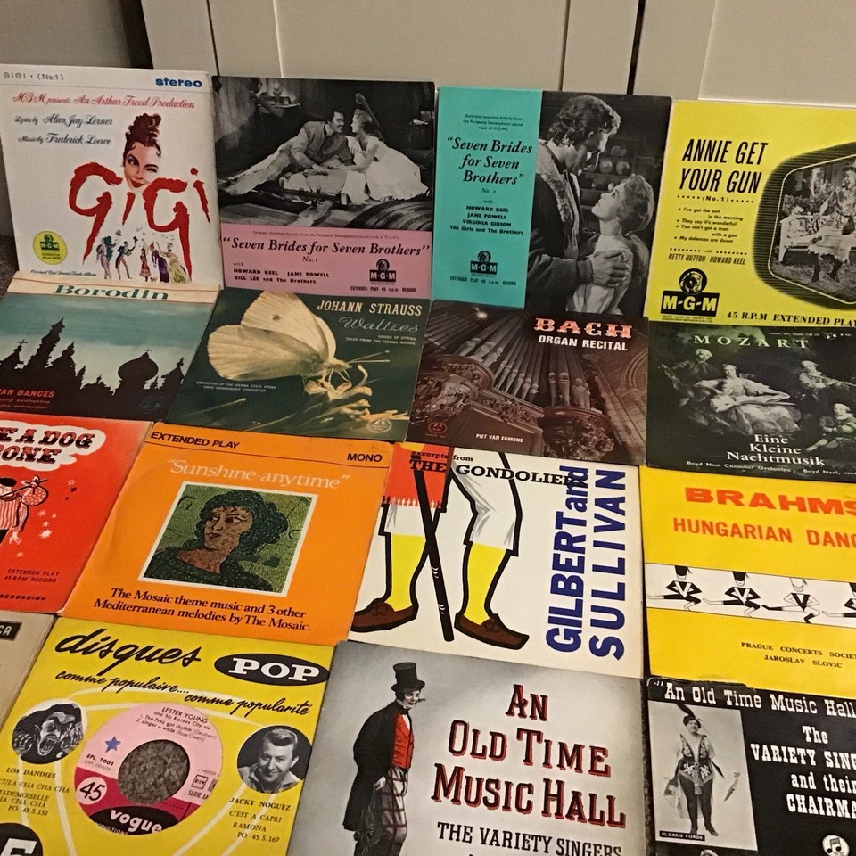 Job Lot x 50 EP Vinyl Records Bundle Mostly 1950s And 1960s Eps 7” See ...
