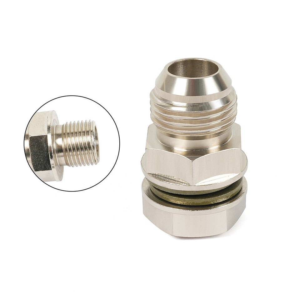 AN10 10AN Turbo Oil Pan / Oil Sump Return Drain Adapter Bung Fitting No ...