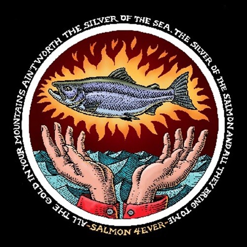 Ray Troll Silver Salmon 4 Ever Coho Fish Worship NEW adult t-shirt S ...