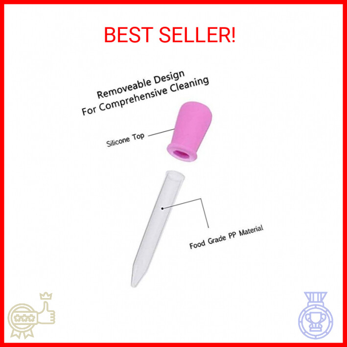 5ml Liquid Droppers Medicine Silicone and Plastic Pipettes Eye Dropper ...