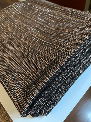 NOS 1959 Ford Galaxie Brown Metallic Lace Upholstery Fabric X 4 Pieces ...