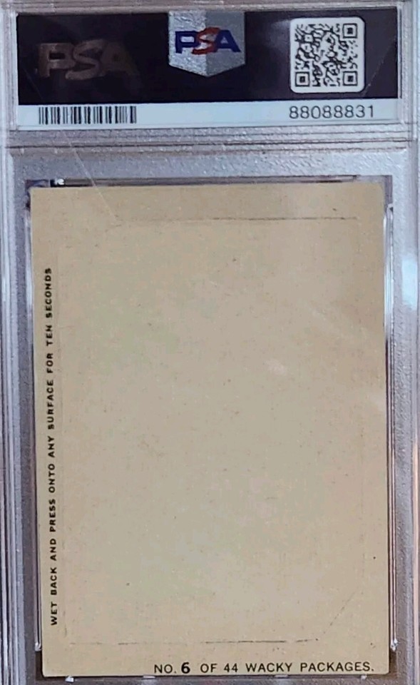 1967 Topps Wacky Packs SLUM MAID RAISINS Die-Cut #6 PSA 4 VG-EX | eBay